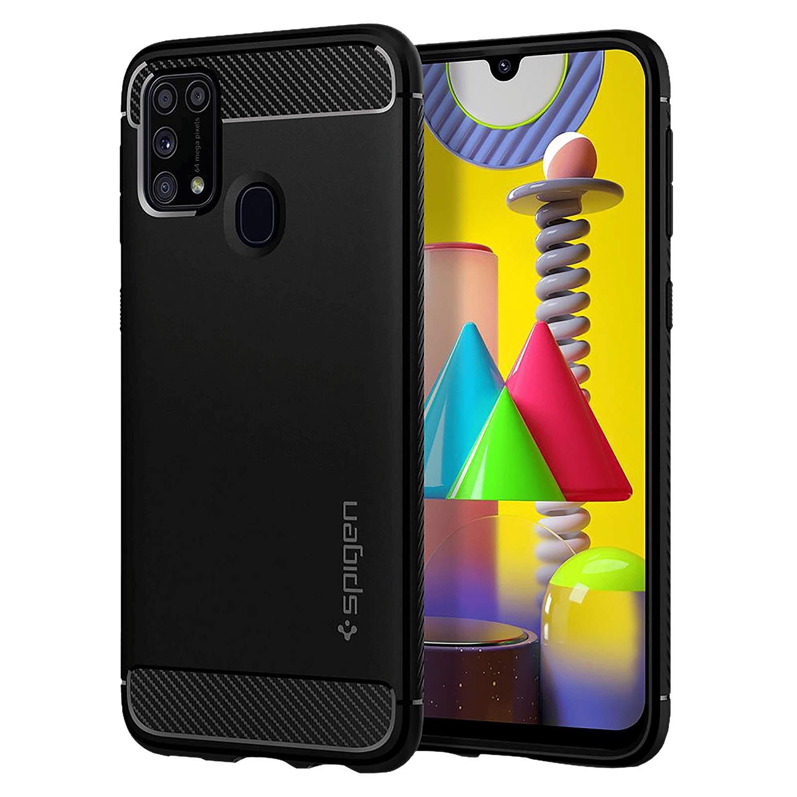 Buy spigen Rugged Armor TPU Back Cover for SAMSUNG Galaxy M31, M31 ...