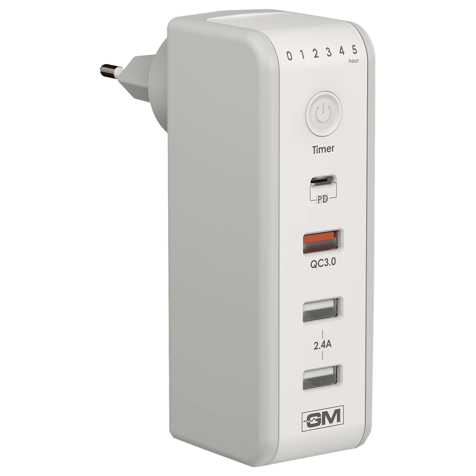 Buy GM Cuba 18W Type A & Type C 4-Port Fast Charger (Adapter Only, 180 ...