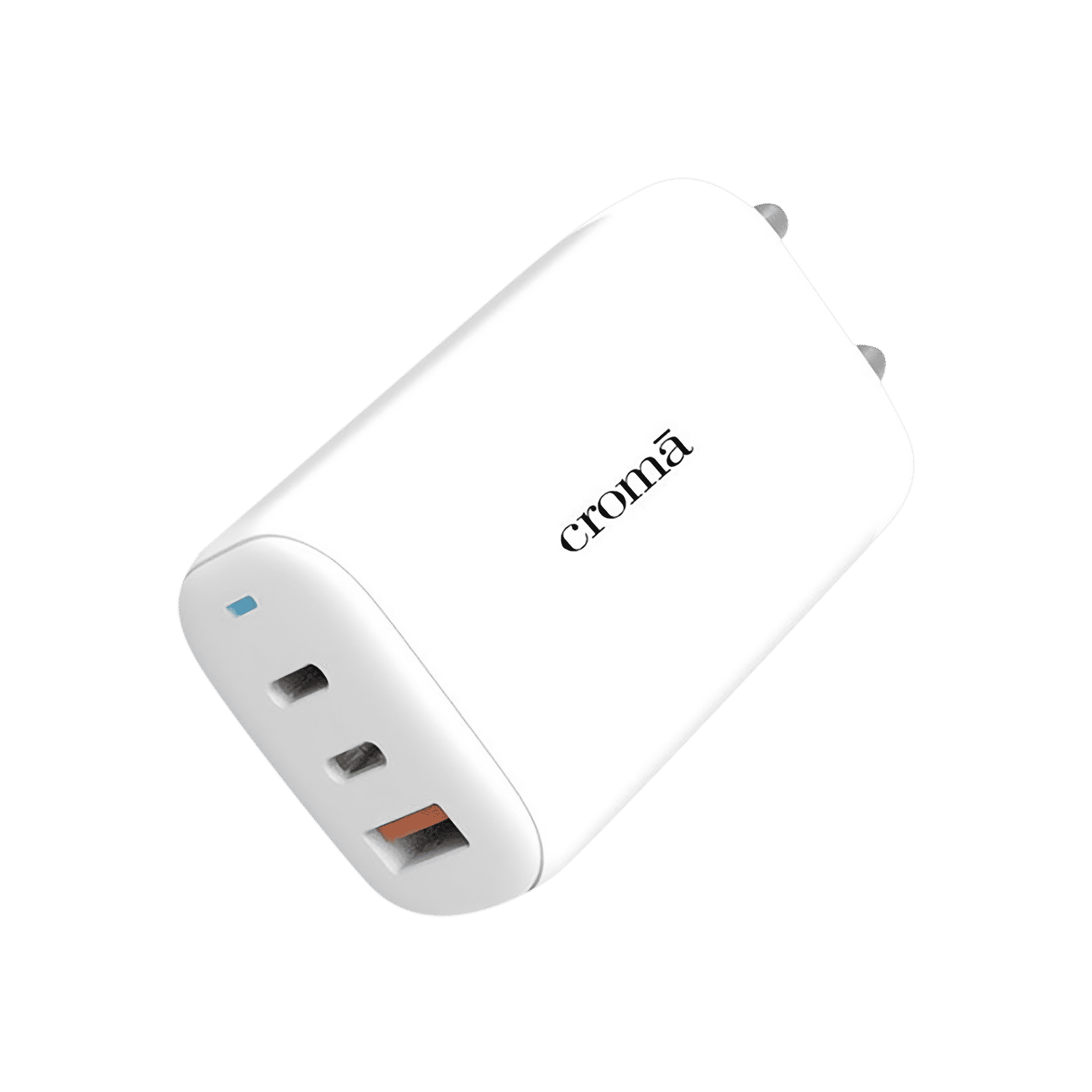 Buy Croma 65W Type A & Type C 3-Port GaN Charger (Type C Cable, Over ...