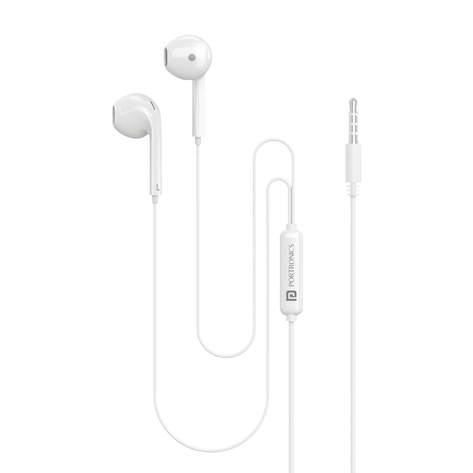 Buy PORTRONICS Conch Beta Wired Earphone with Mic (In Ear, White ...