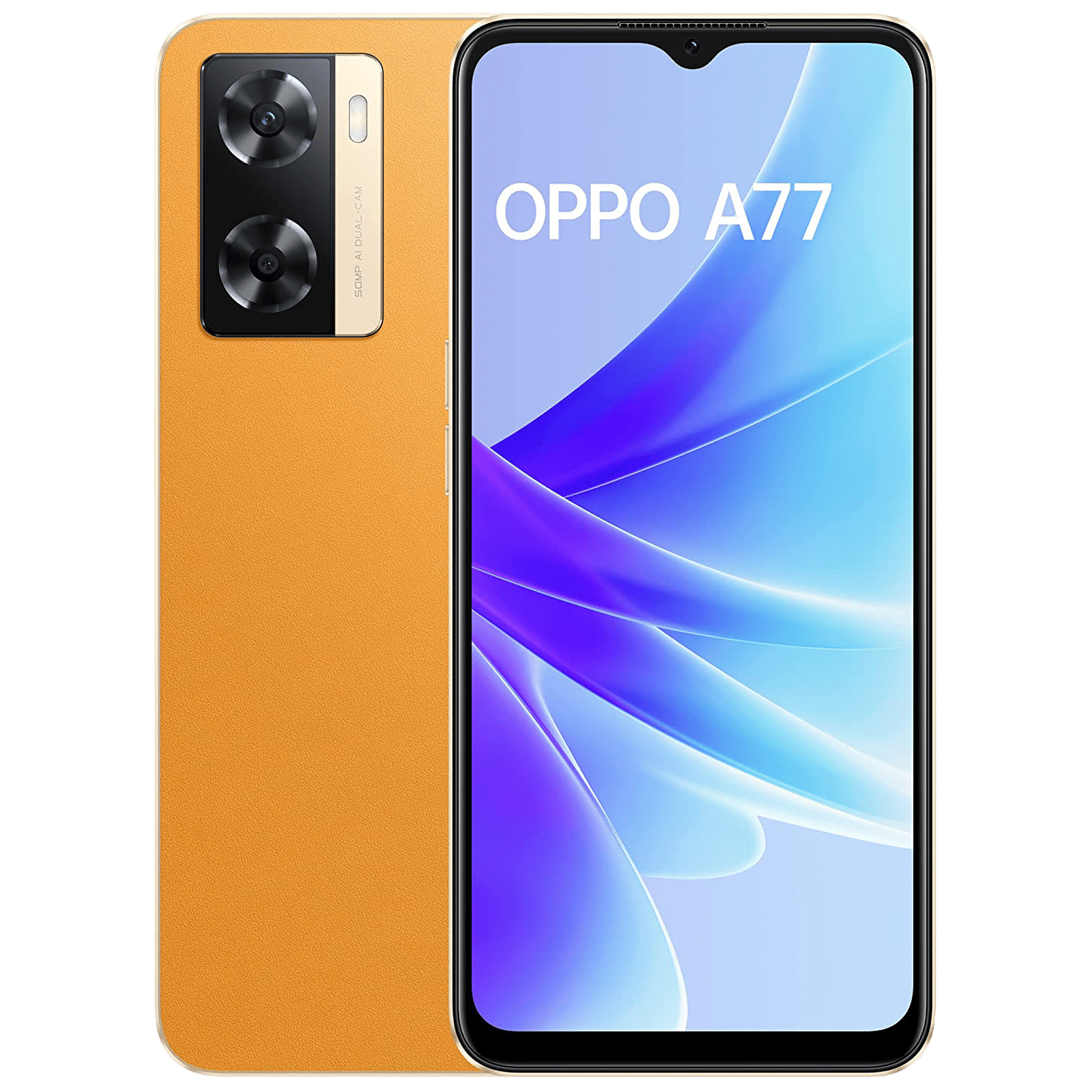 Buy OPPO A77 (4GB RAM, 128GB, Sunset Orange) Online - Croma