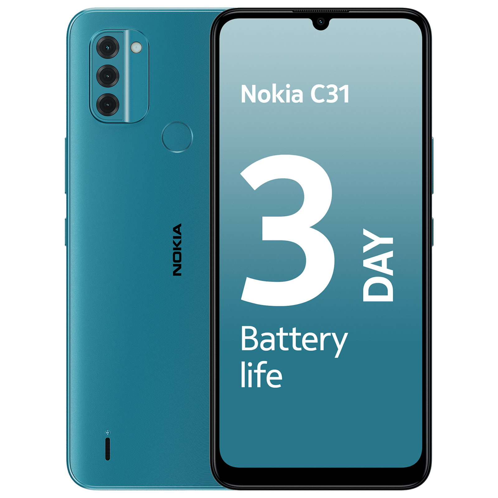Buy Nokia C31 Plus (4GB RAM, 64GB, Cyan) Online - Croma