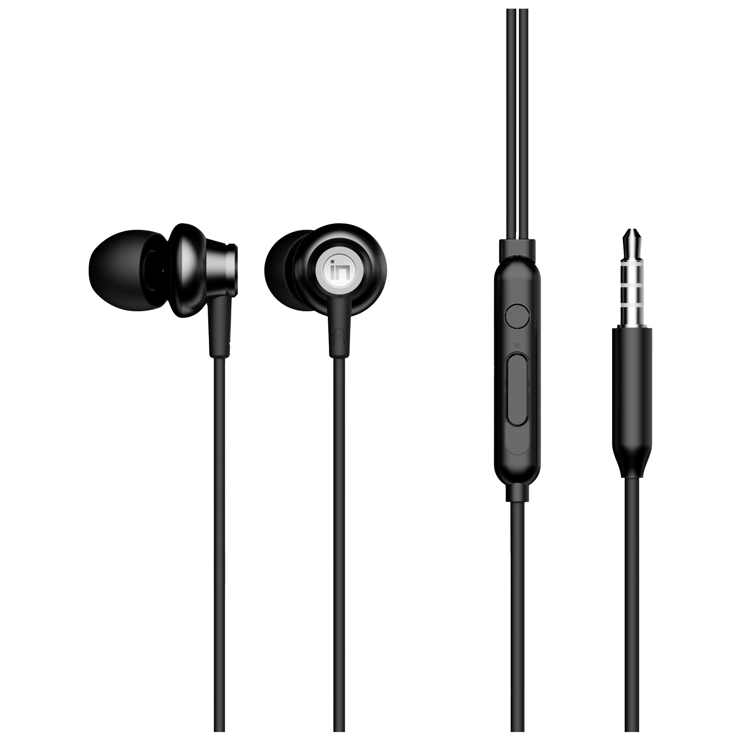 Buy Inbase Urban GT2 Wired Earphone with Mic (In Ear, Black) Online - Croma
