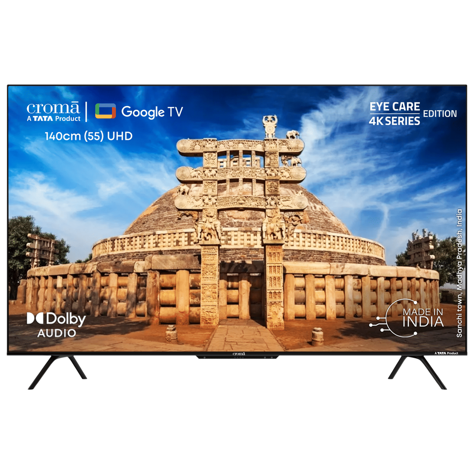 Buy Croma 140 cm (55 inch) 4K Ultra HD LED Google TV with Dolby Audio ...