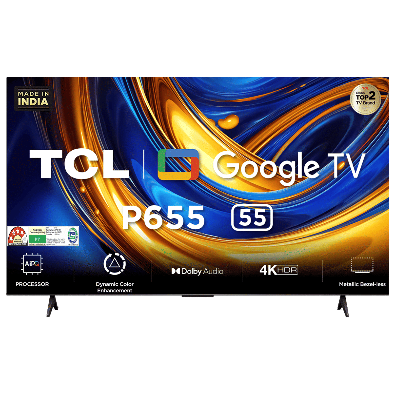Buy TCL P655 139.7 cm (55 inch) 4K Ultra HD Smart LED Smart Google TV ...