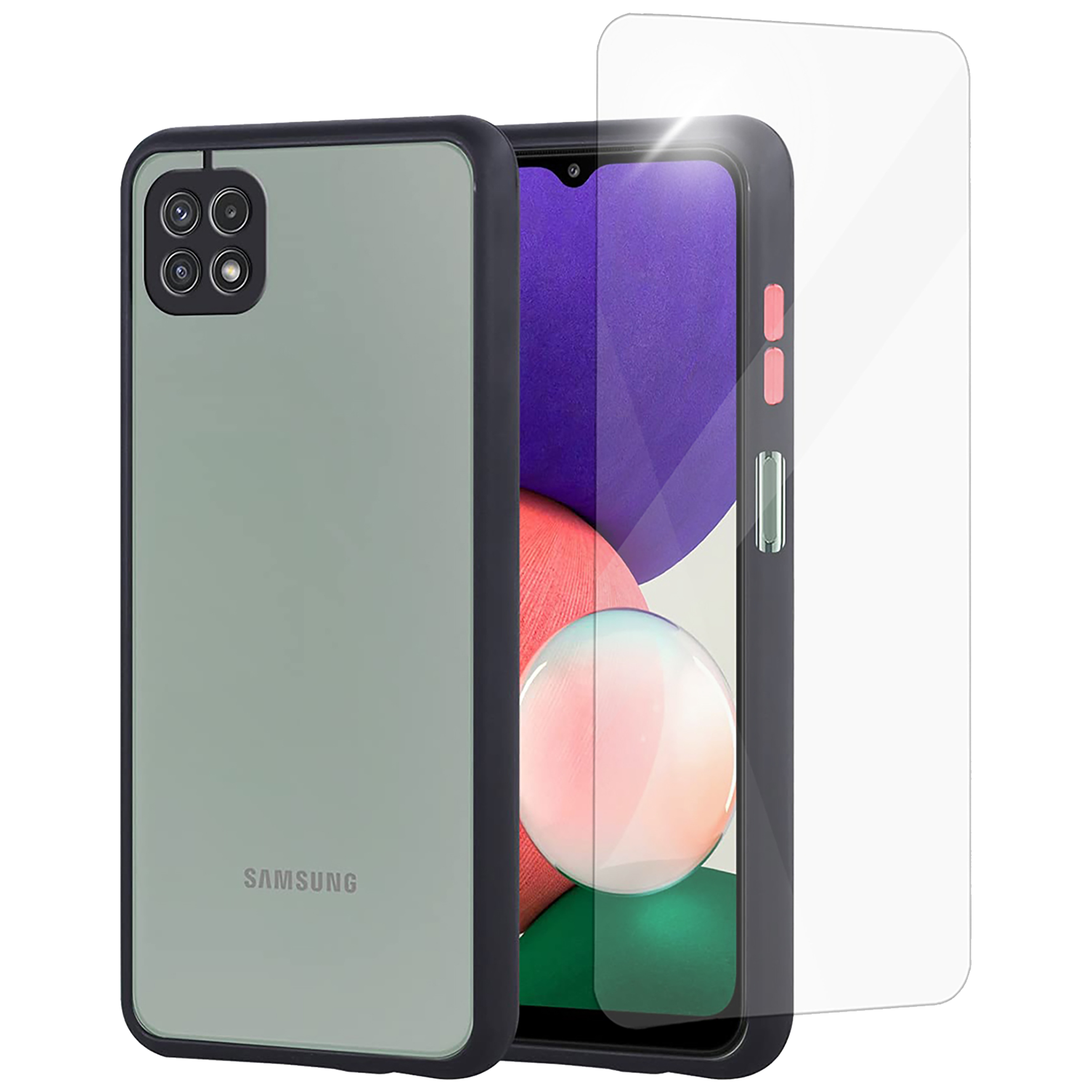 Buy ARROW Camera Duplex Polycarbonate Back Cover for Samsung A22 (Anti ...