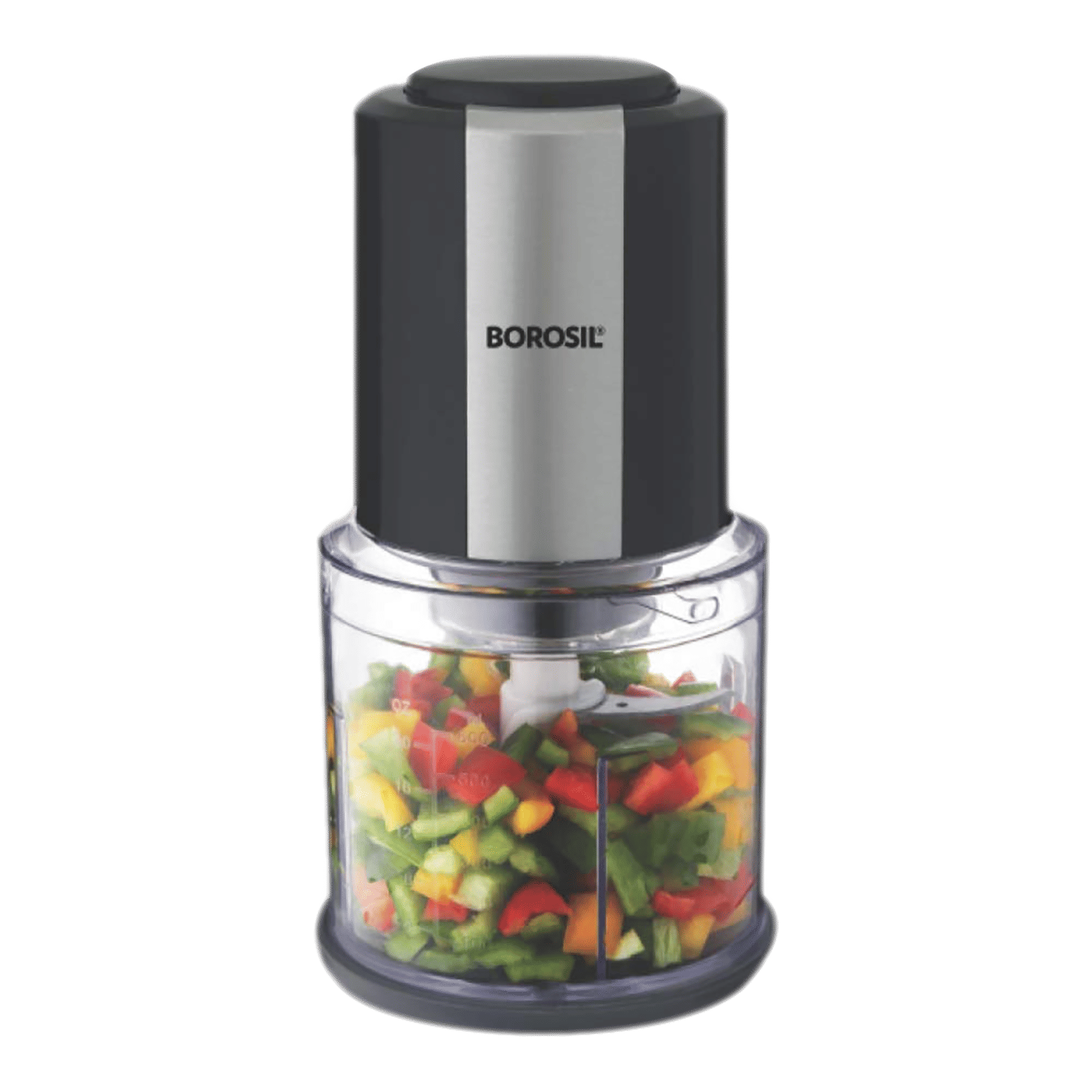 Buy Borosil Chef Delite 300 Watt Vegetable Chopper with 2 Blades (Black ...