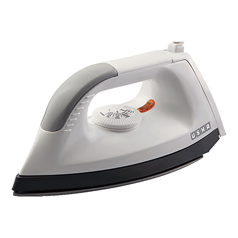 Buy USHA EL 1602 1000 Watts Dry Iron (180 Degree Swivel Cord, White ...
