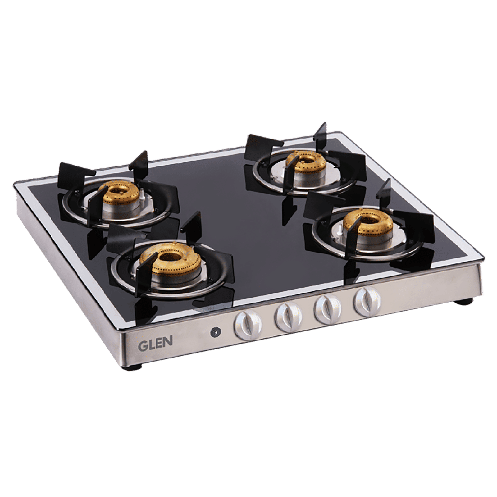 Buy Glen 1042GT FBMAI Toughened Glass Top 4 Burner Automatic Electric ...