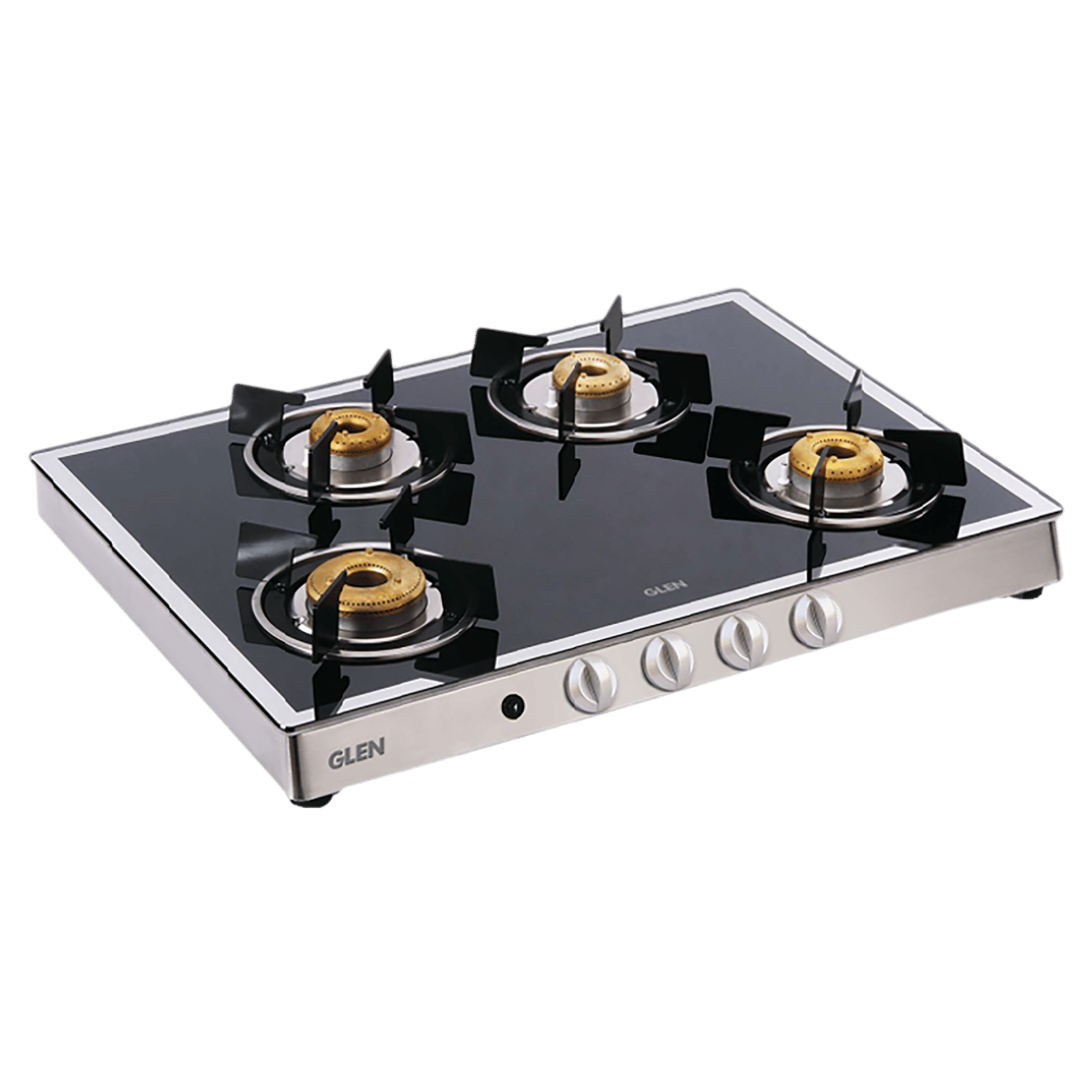 Buy Glen 1048GT FBMAI Toughened Glass Top 4 Burner Automatic Gas Stove ...