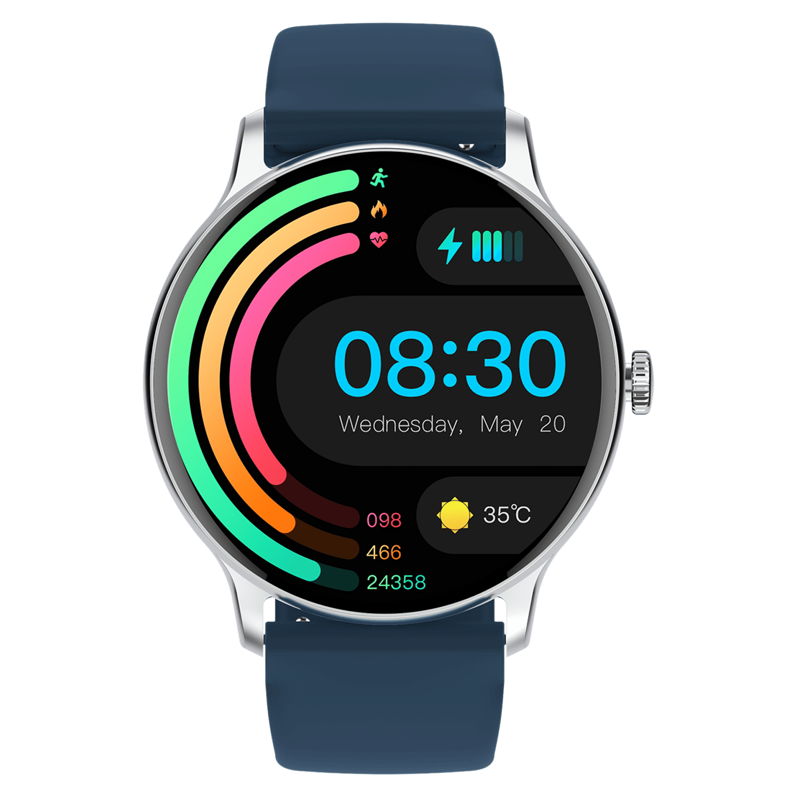 Buy noise NoiseFit Twist Go Smartwatch with Bluetooth Calling (35.30mm ...